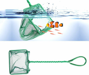 HOIVA (Pack of 1 )Fish Net with Handle for Aquarium Fish Tank Pond 4 ...