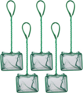 HOIVA (PACK OF 5)Fishing Net Use with Plastic Handle (Green) 5 INCH ...