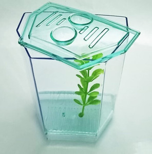 NAZAH Mini Betta House for Single Fighter Fish Rectangle Aquarium Tank ...