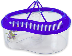 PET FUN Portable Plastic Turtle Tank Handle | Small Aquarium Carrier ...