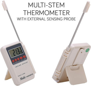 GoodsBazaar Multi Stem Digital Thermometer with External Sensing Probe ...