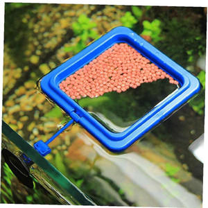 VAYINATO Square Shape Floating Fish Feeding Ring with Suction Cup for ...