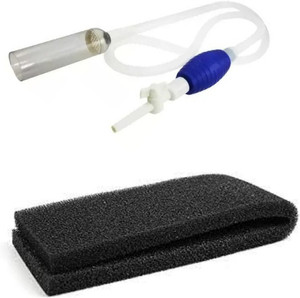 Quality Traders tap siphon pump with black sponge combo Aquarium Tool ...
