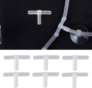 VAYINATO (Pack of 20) 4mm Plastic "T" 3-Way Fish Tank Air Line Tubing ...