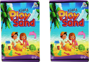 Rabbit Kiddy Play Sand - Non Sticky Kinetic Sand Pack of 2 with Moulds ...