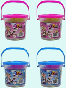 PARIVRIT Pack of 4 Colorful Clay Bucket For Childrens Art Clay Price in ...