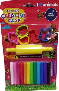 Pidilite Rangeela Creative Clay - 12 Shades Art Clay Price in India ...