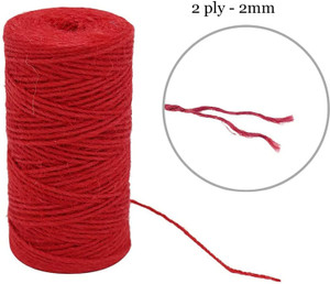GIFTI SKY Jute Twine Threads, Color String Rope 75 Meters 2ply 2mm for ...