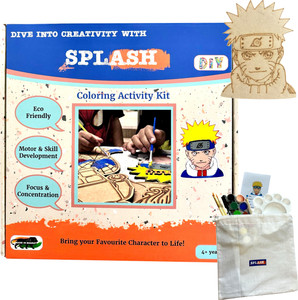 Splash DIY Wood Paint Kit for Kids | Naruto Wooden Cutouts | Painting ...
