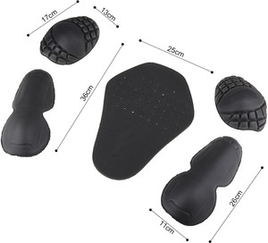 Lyla Motorcycle Jacket Lining Protectors Pad Shoulders Elbow Back Armor ...