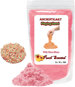 AncientKart Peach Scented Playing Sand with Fimo Slices (400 g) - Peach ...