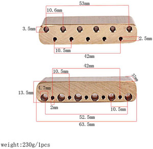 Lyla Brass Tremolo Block Sustain Bridge for Fender Strat Electric ...