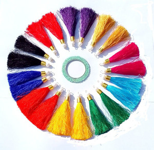 LARON FINERYS SILK THREAD TASSELS 3 INCHES LONG PACK OF 50 PCS - SILK ...