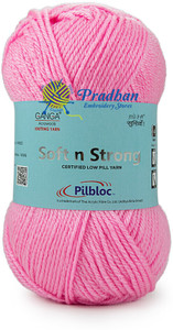 JNT Soft n Strong Knitting Yarn Low Pill Wool Blend Pink| Ideal Crochet ...