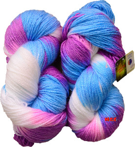 KNIT KING Glow Knitting Yarn Wool, Flourish 80 gms Woolen Crochet Yarn ...