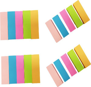 Kunfaya 200 Sheets Sticky Notes, Page Divider 3 x 3", 5 Colors ...
