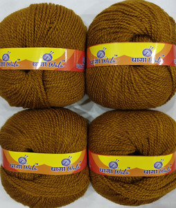 DHAGAWALAYARN 100% Acrylic Wool COPPER (Pack of 4) Super soft Baby Hand ...