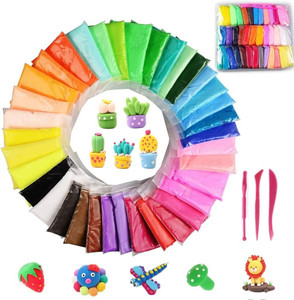 Freedy Pack of 12 Air Dry Clay, Colorful Children Soft Clay, Creative ...