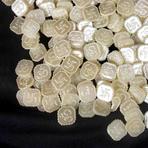 Airtick (Pack of 200 Gram) Om & Satya Beads Craft Material for Art ...