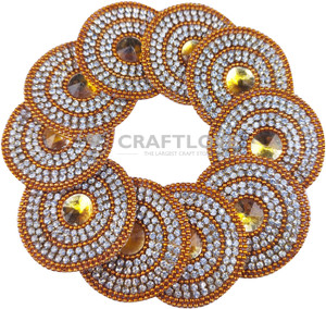 CRAFTLOVE Big Patches Rhinestone Patch Applique Decorative Patch 10 ...