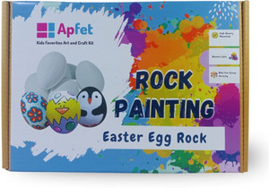Apfet Easter Egg Rock Painting Art and Craft Kit - Easter Egg Rock ...