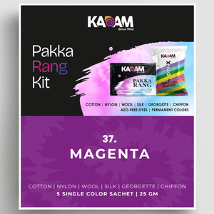 KADAM Pakka Rang Permanent Fabric Dye Colour | Shade No.37: Magenta ...