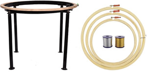 rawzone Aari Work Maggam Stand 18 Inch With Embroidery Frame Size (7,9 ...