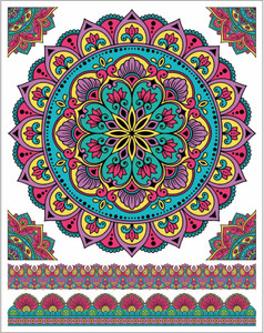 LITTLE BIRDIE 18 cm Magnifique Mandala Self Adhesive Sticker Price in ...