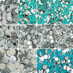 INDIKONB Small Mirrors for Craft and Lippan Art | Glass Mirror Pieces ...