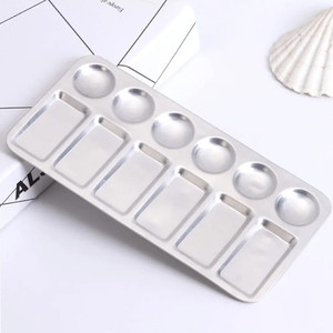 moorthi Aluminium Paint Palette - Durable 12 Layer Painting Palette for ...