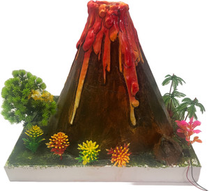 komodo craft 3D DIY Volcano Science Project Kit with LED Eruption ...