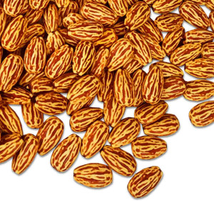 Airtick (Pack of 100 Gram) Badam/almond Shape Beads Craft Material for ...