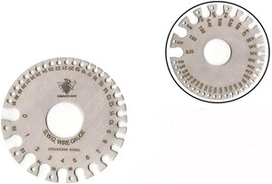 HAMMER MAN Stainless Steel Measuring Wire Gauge Round Wire Gauge/Sizer ...