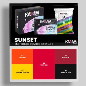 KADAM Pakka Rang Multicolour Combo 6: Sunset | 25g Pack | Permanent ...