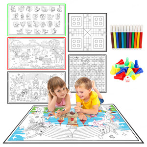 FIDDLERZ DIY Coloring Mat for Kids Reusable & Washable Sketch Drawing ...