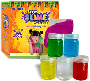 HOTKEI (SET OF 6 Slime) Scented Toy Slime Clay Jelly Set Kit Toys for ...