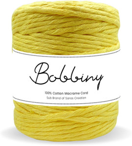 Bobbiny 4MM 100 Meter Single Strand Cotton Macrame Cord Thread for ...