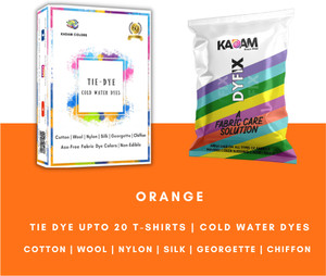 KADAM Tie Dye Colour Sachet | Orange | 50g Pack | Tie Dye Colors… - Tie ...