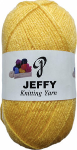 JEFFY Rosemary yellow Wool Ball Hand Knitting Wool/Yarn,200 gram shade ...