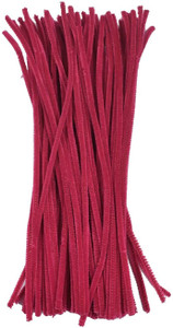 ASIAN HOBBY CRAFTS Pipe Cleaner, Dark Pink (12-inch, 100 Pieces) - Pipe ...