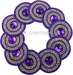 CRAFTLOVE Big Patches Rhinestone Patch Applique Decorative Patch 10 ...