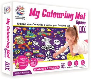 RATNA'S My colouring mat Space.A jumbo colouring mat for kids for hours ...