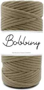 Bobbiny 3MM 50 Meter Knitted Braided Crochet Macrame Nylon Cord Thread ...