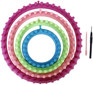 Maxxlite Imported 1 Set 4 Sizes Round Circle Knitting Knit Loom Craft ...