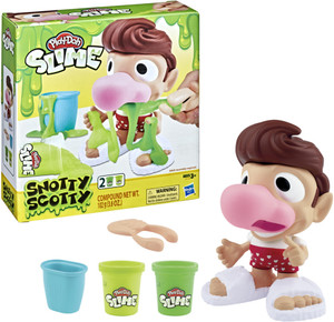 PLAY-DOH Slime Snotty Scotty Funny Toy for Kids 3 Years and Up with 2 ...