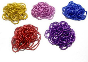 CRAFTLOVE Colorful Multicolor Ball Chain Combo for Jewellery - Pack of ...