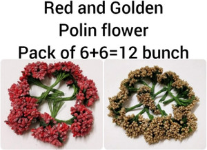 DIVARA Artificial Pollen Flowers for Jewelry Making, DIY Art - 6 ...