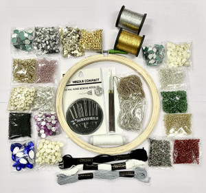 vahvaa Aari Work Materials Kit for Beginners, Magggam Material with ...