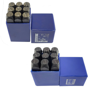 HAMMER MAN Number Punch Set 5/16" - (8 mm) & 1/2" - (12 mm) Hardened ...