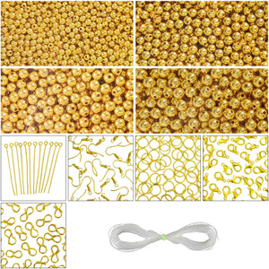 REGLET 750 Golden Beads Jewellery Making Kit | Bead for Craft [4 Sizes ...
